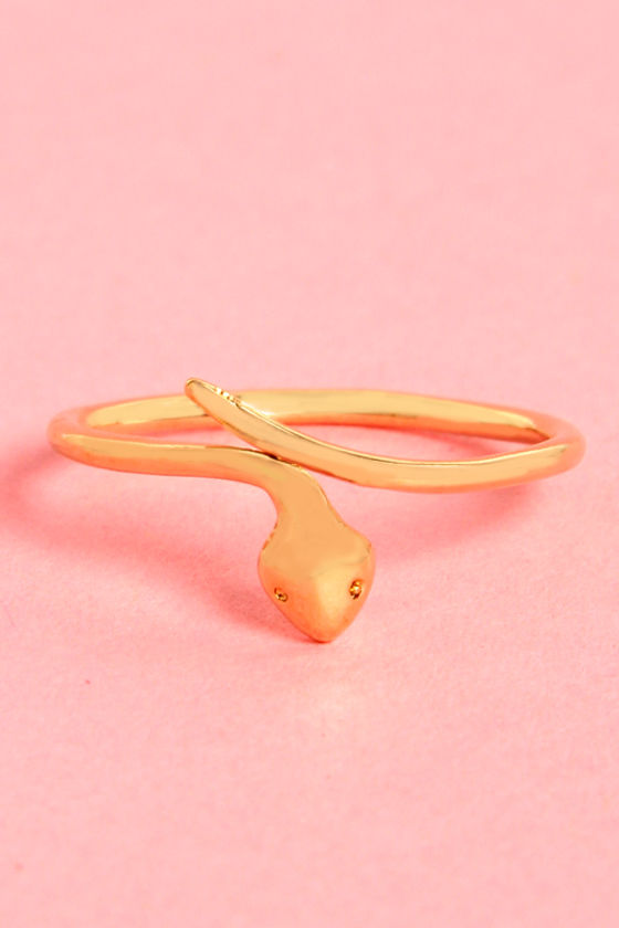 Cute Snake Ring - Gold Ring - Knuckle Ring - $12.00 - Lulus