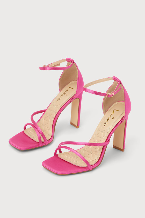 Pink Heels Strappy High Heels Ankle Strap Heels Lulus