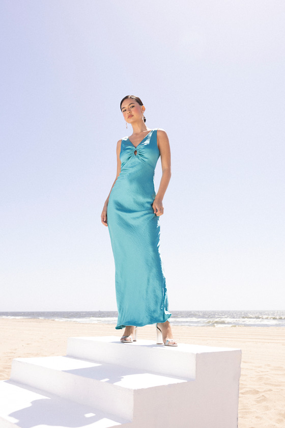 Light Turquoise Color Dress