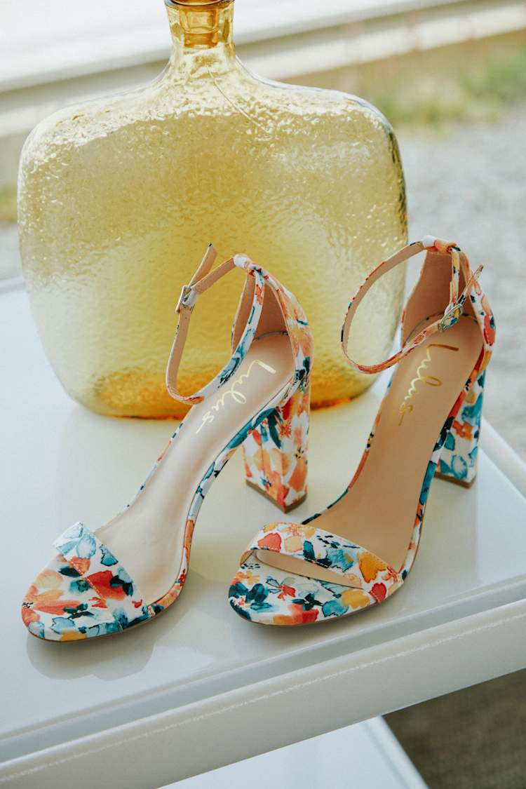 Floral Print High Heels