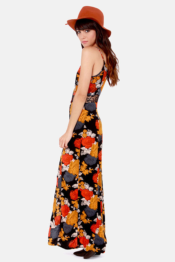 Volcom Take Me Home Dress - Floral Dress - Print Dress - Maxi Dress ...