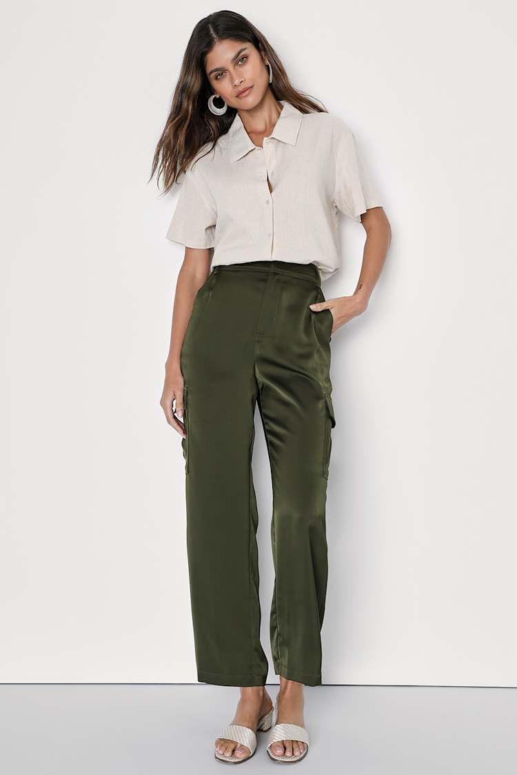 Olive Green Capris
