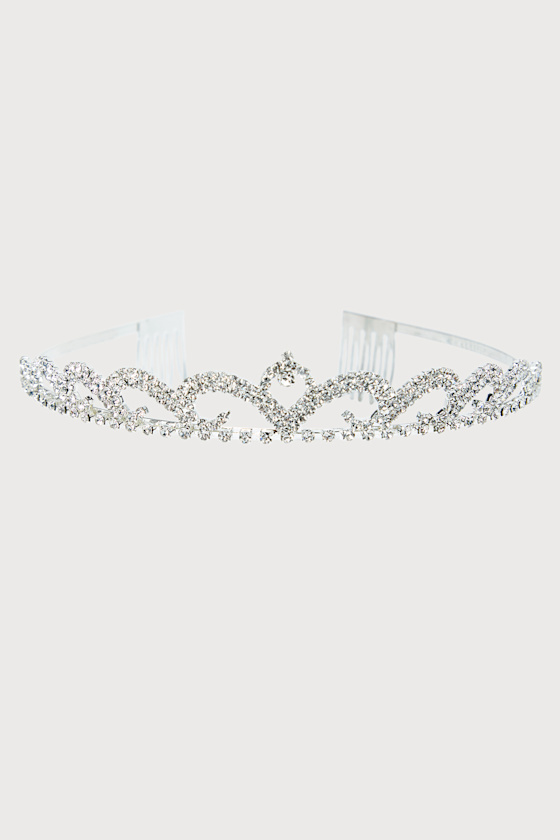 Silver Rhinestone Tiara - Bridal Crown - Bridal Tiara - Tiara - Lulus