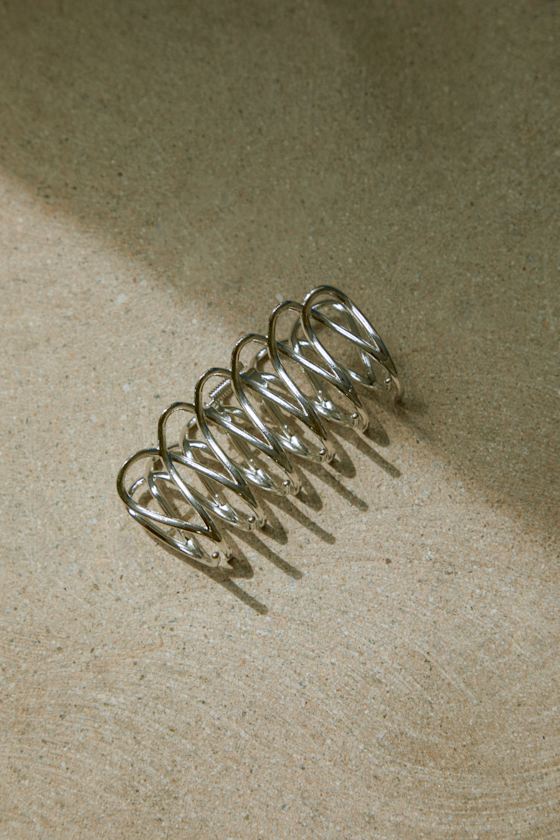 Silver Claw Clip - Silver Jaw Clip - Metal Claw Clip - Lulus