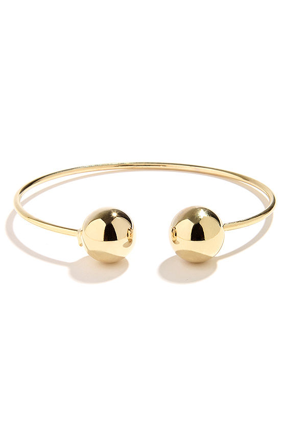 Cute Gold Bracelet - Gold Bangle - $14.00 - Lulus