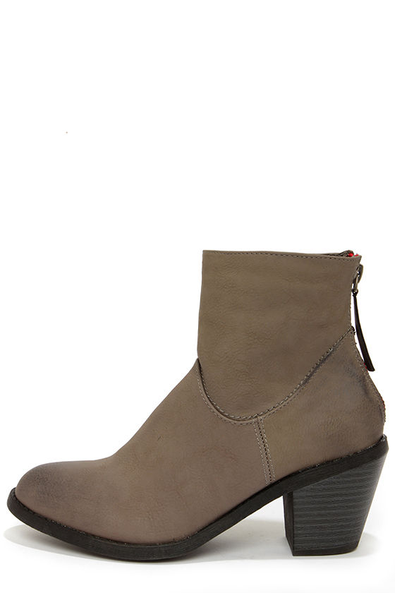 Cute Grey Boots - Ankle Boots - Booties - $59.00 - Lulus
