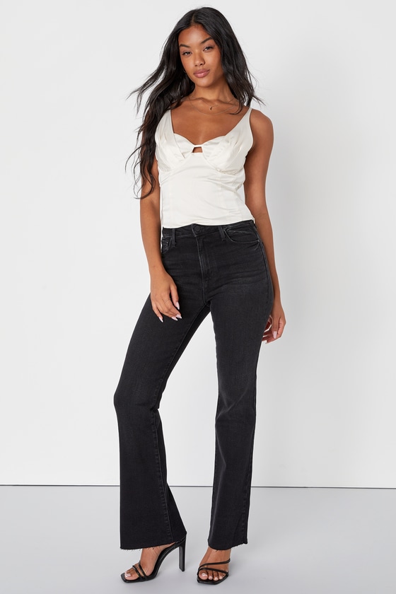 Cream Satin Tank Top - Pleated Top - Corset Tank Top - Lulus