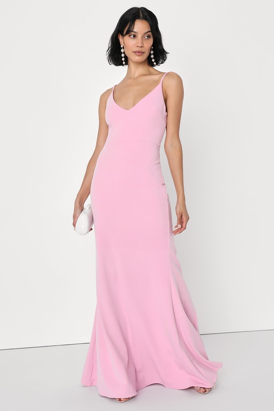 Sexy Pink Maxi Dress - Mermaid Maxi Dress - Bodycon Maxi - Lulus