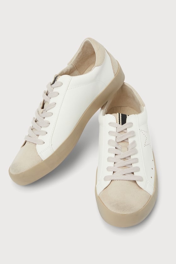 Shu Shop Mia Sneakers - White Sneakers - Faux Leather Sneakers - Lulus