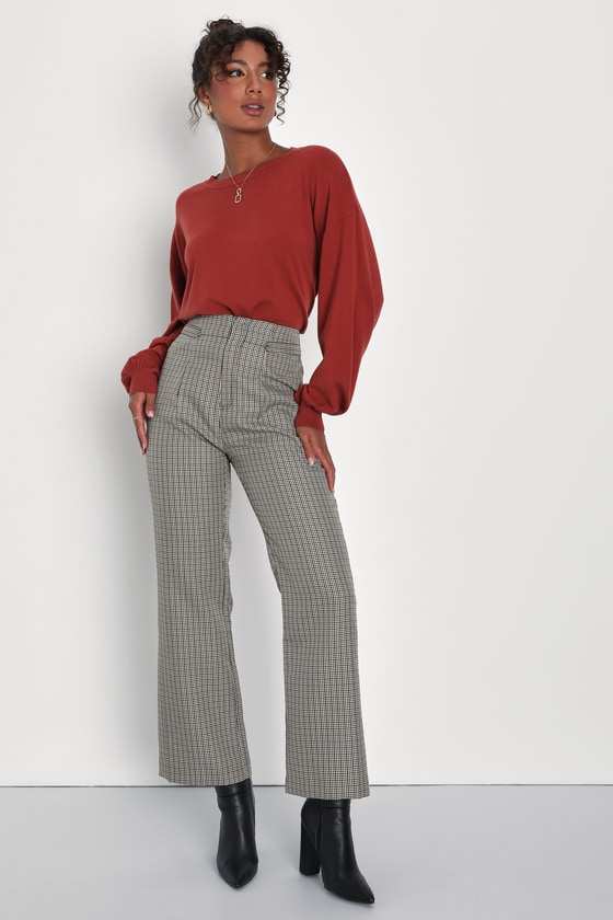 Rust Red Sweater - Red Pullover Sweater - Balloon Sleeve Sweater - Lulus