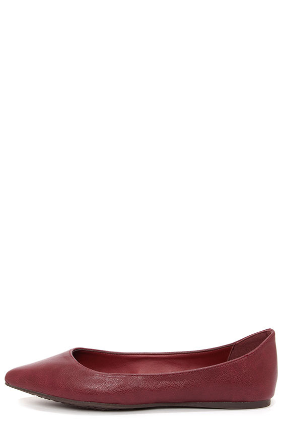 Cute Red Flats - Pointed Flats - Office Shoes - $17.00 - Lulus