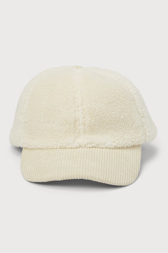 Shiraleah Sam Ball Cap - Teddy Baseball Cap - Ivory Baseball Cap - Lulus