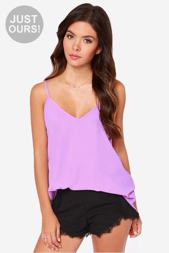 Tank Top - Purple Top - V Neck Tank - $23.00 - Lulus