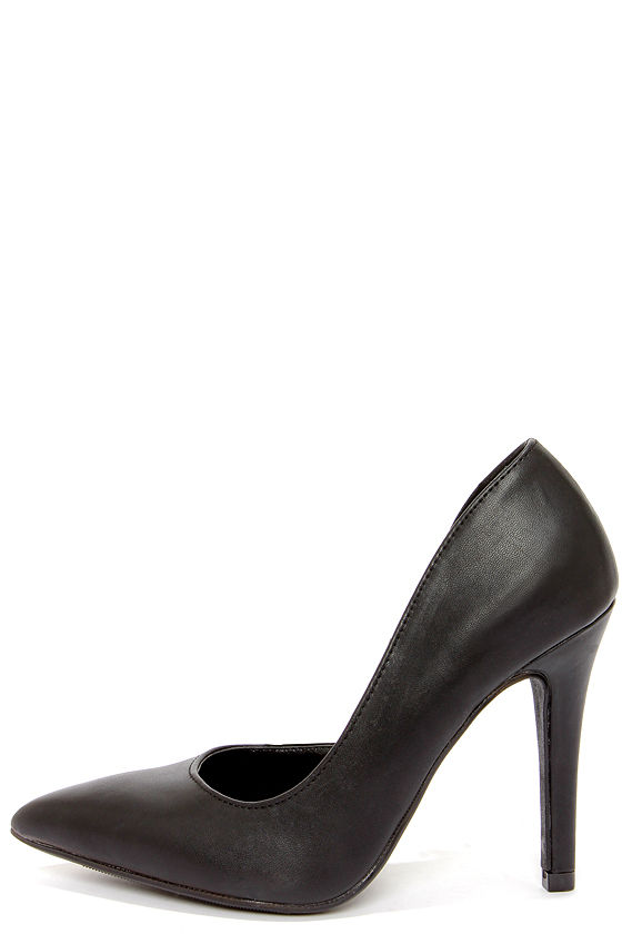 Cute Black Pumps - D'Orsay Pumps - Vegan Leather Pumps - $23.00 - Lulus