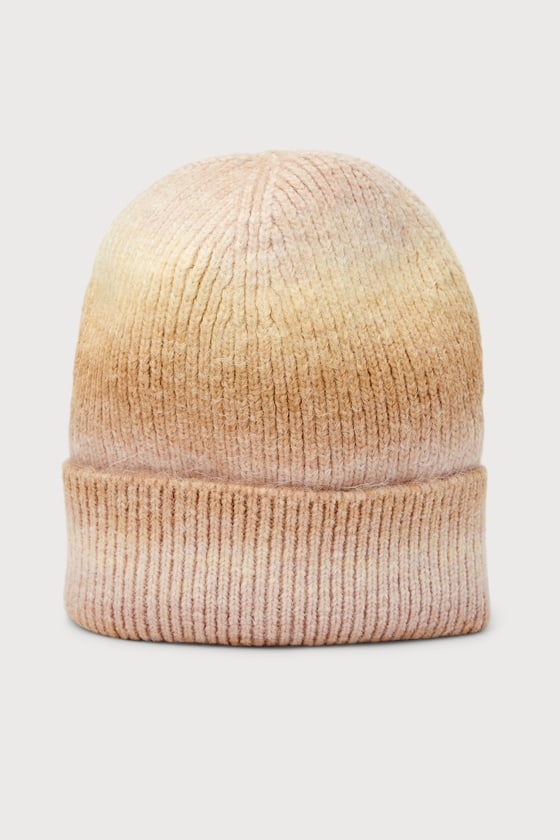 Dusty Pink Beanie - Ombre Beanie - Fuzzy Beanie - Ombre Hat - Lulus
