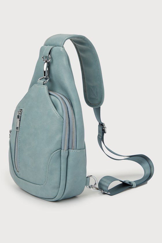 Blue One-Shoulder Backpack - Mini Backpack - Crossbody Backpack - Lulus