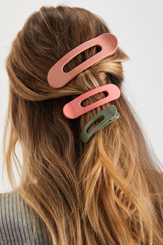 Kitsch Flat Lay Hair Clip Set - 3-Pc Hair Clip Set - Hair Clips - Lulus