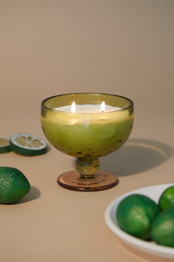 Paddywax Misted Lime - Cocktail Glass Candle - Two-Wick Candle - Lulus