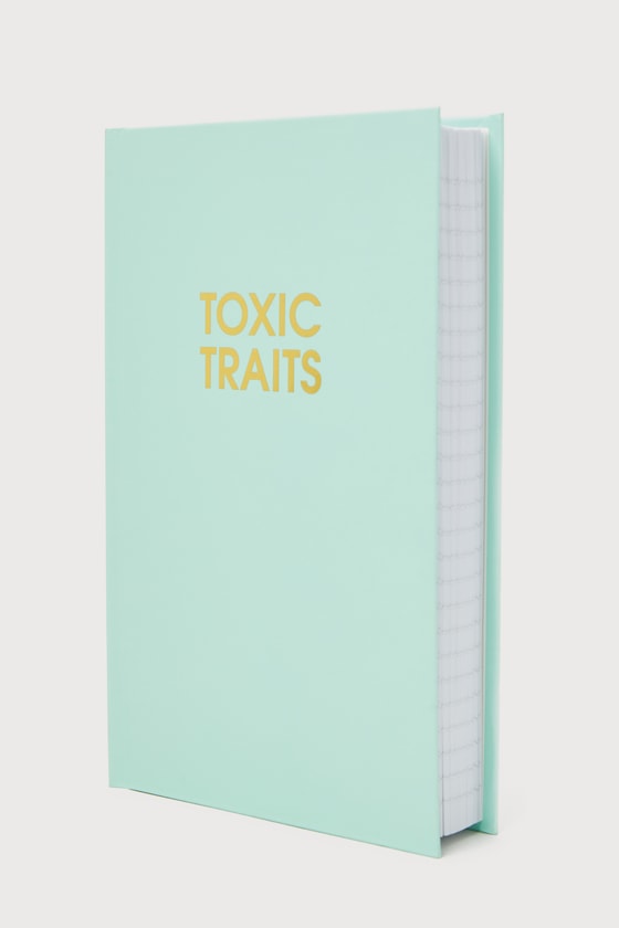 Chez Gagne Toxic Traits - Mint Green Journal - Hardcover Notebook - Lulus