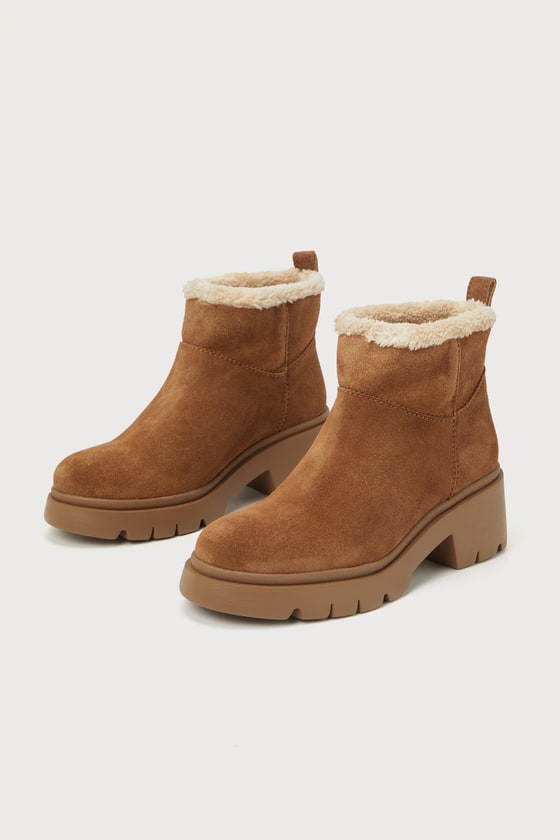 Steve Madden Hatcher - Chestnut Brown Boots - Suede Leather Boots - Lulus