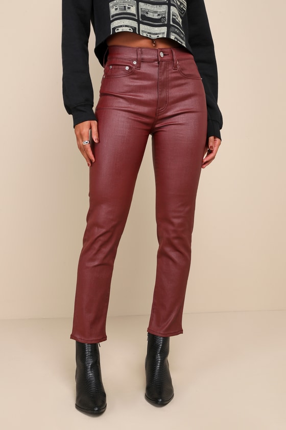 Daze Denim Daily Driver - Red Coated Jeans - Skinny Jeans - Lulus