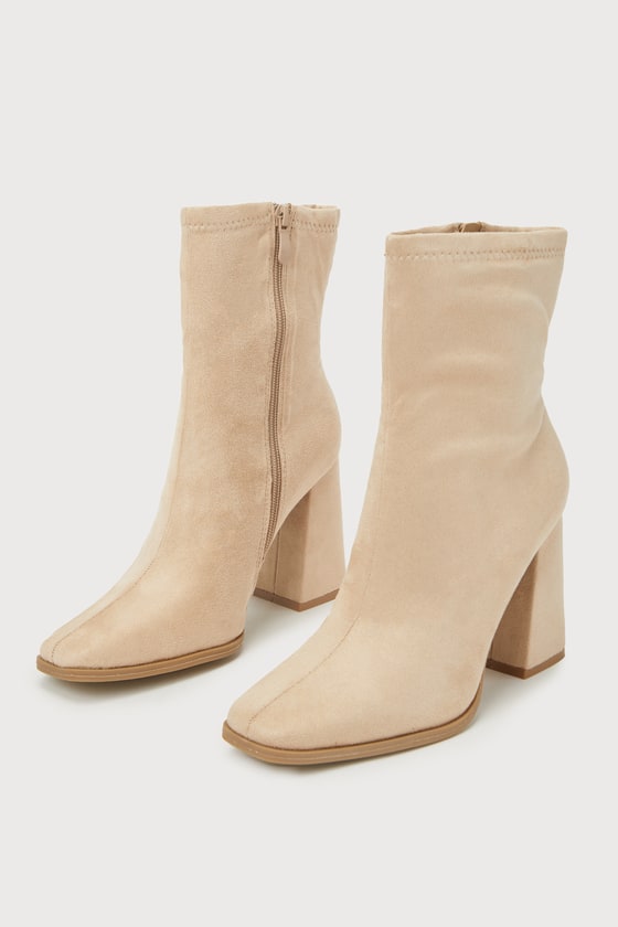 Vanilla Faux Suede Boots - Ankle-High Boots - Faux Suede Boots - Lulus