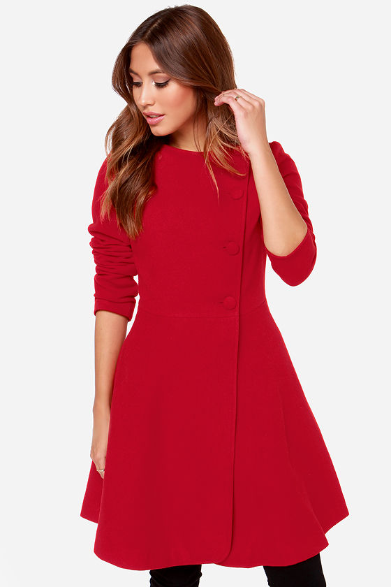Gaugin Red Coat - Red Overcoat - Frock Coat - $131.00 - Lulus