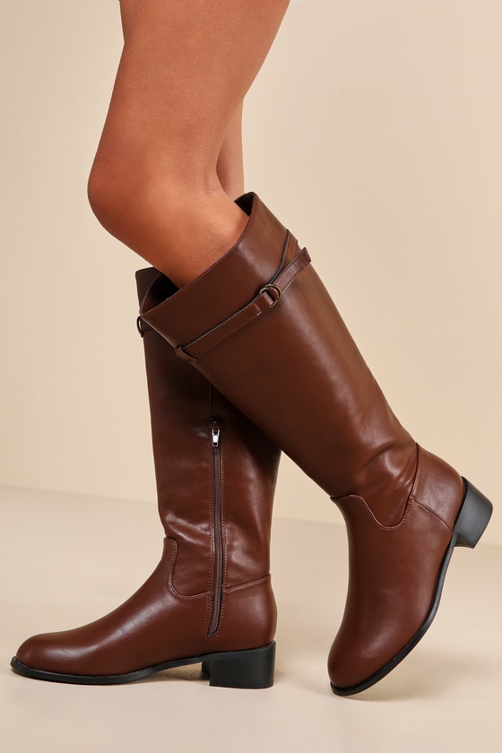 Oxblood Riding Boots - Red Tall Boots - Red Knee-High Boots - Lulus