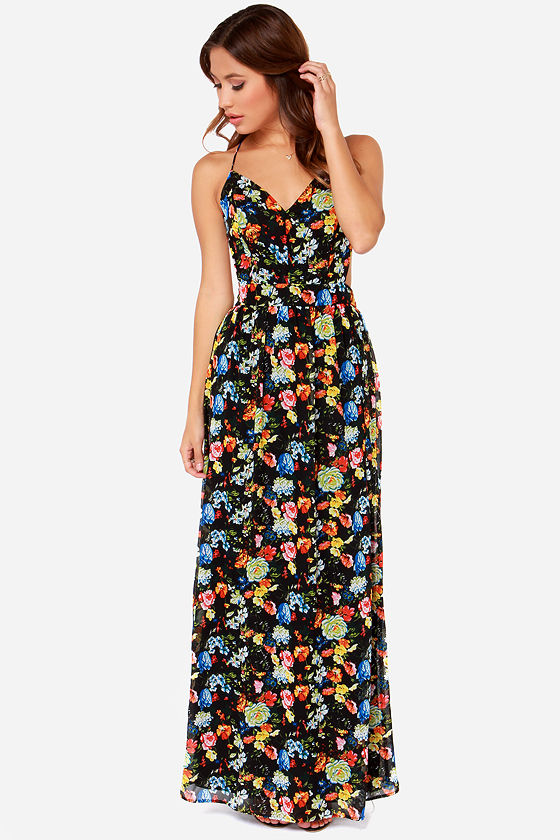 Sexy Backless Dress - Floral Print Dress - Maxi Dress - $54.00 - Lulus