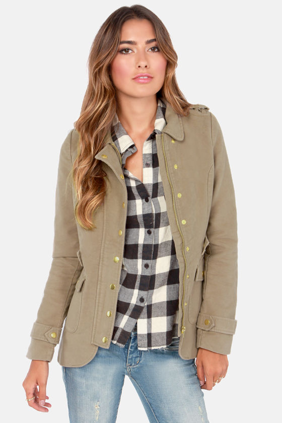 Black Swan Outsider Jacket - Taupe Jacket - $83.00 - Lulus