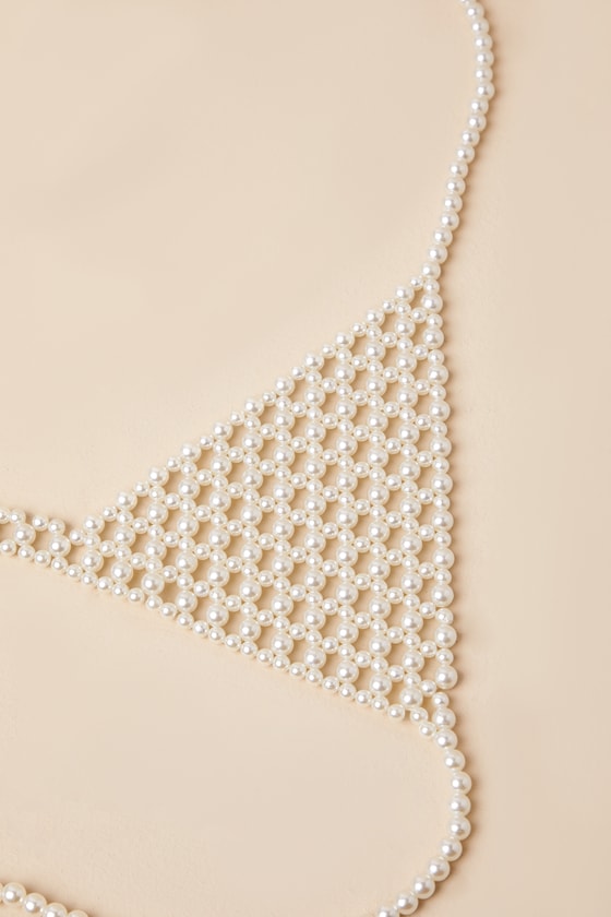 Faux Pearl Body Chain - Faux Pearl Bralette - Bralette Body Chain - Lulus