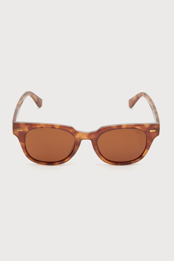 I-SEA Lido Tortoise - Brown Tortoise Sunglasses - Sunglasses - Lulus