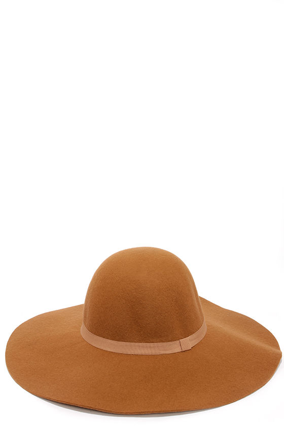 Chic Tan Hat - Floppy Hat - Wide Brimmed Hat - $32.00