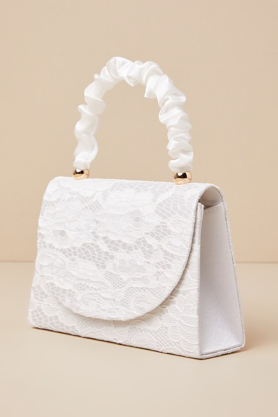 Ivory Lace Handbag - Mini Handbag - Novelty Handbag - Handbag - Lulus
