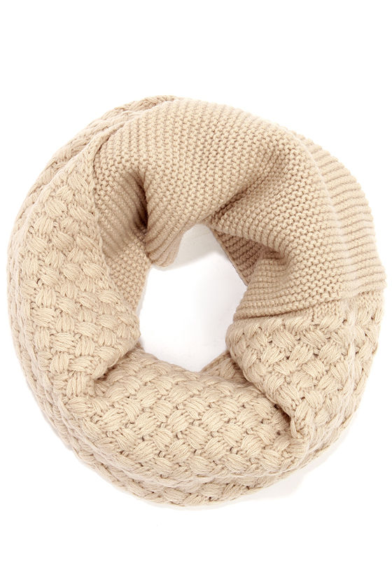 Cozy Beige Scarf - Knit Scarf - Infinity Scarf - $15.00 - Lulus