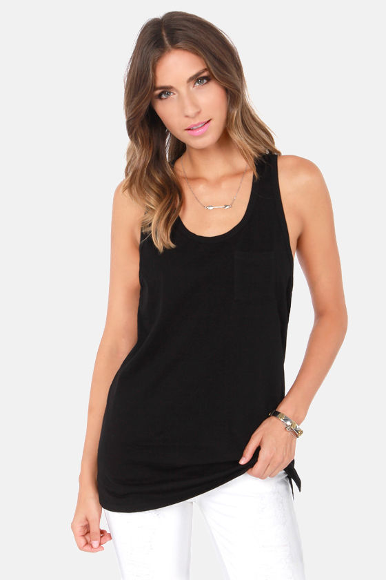 Cute Tank Top - Black Tank - $26.00 - Lulus