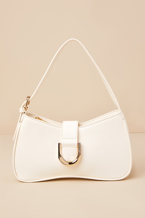 Cute Bone Handbag - Structured Shoulder Bag - Buckle Bag - Lulus