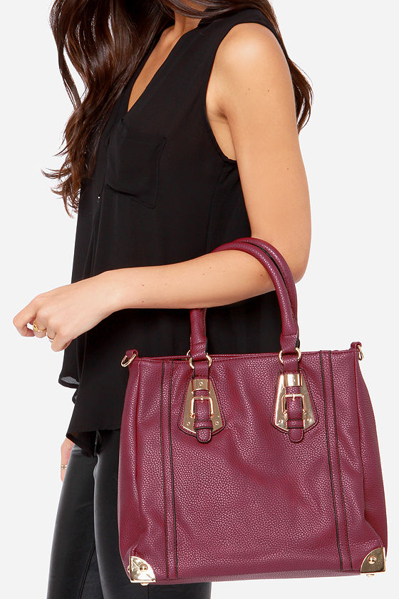 Chic Plum Handbag - Vegan Leather Handbag - Purple Purse - $49.00 - Lulus