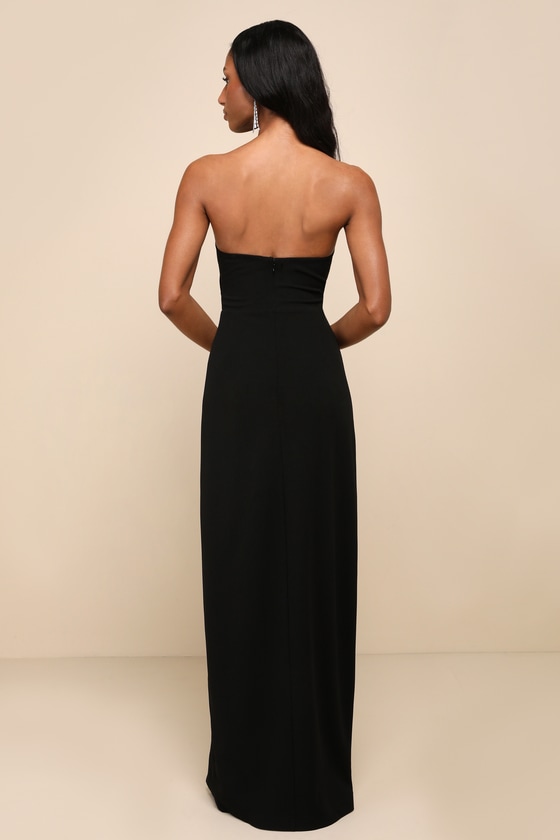 Black Cutout Maxi Dress - Strapless Maxi Dress - Black Maxi Dress - Lulus
