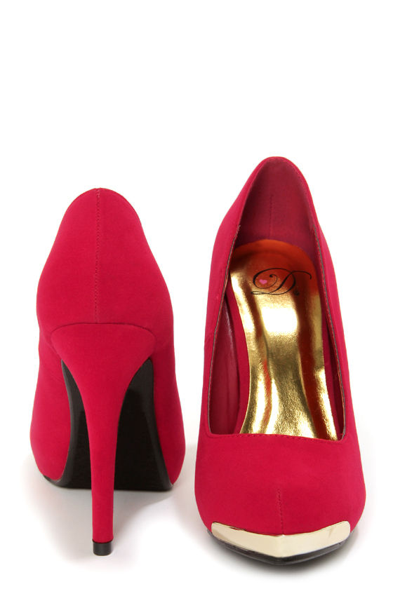 Sexy Red Heels - Red Pumps - Party Pumps - Platform Pumps - $30.00 - Lulus