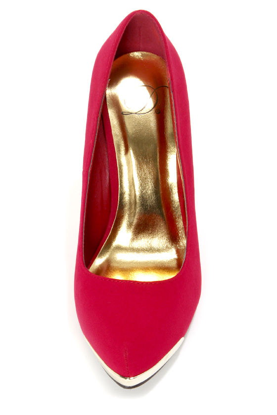 Sexy Red Heels - Red Pumps - Party Pumps - Platform Pumps - $30.00