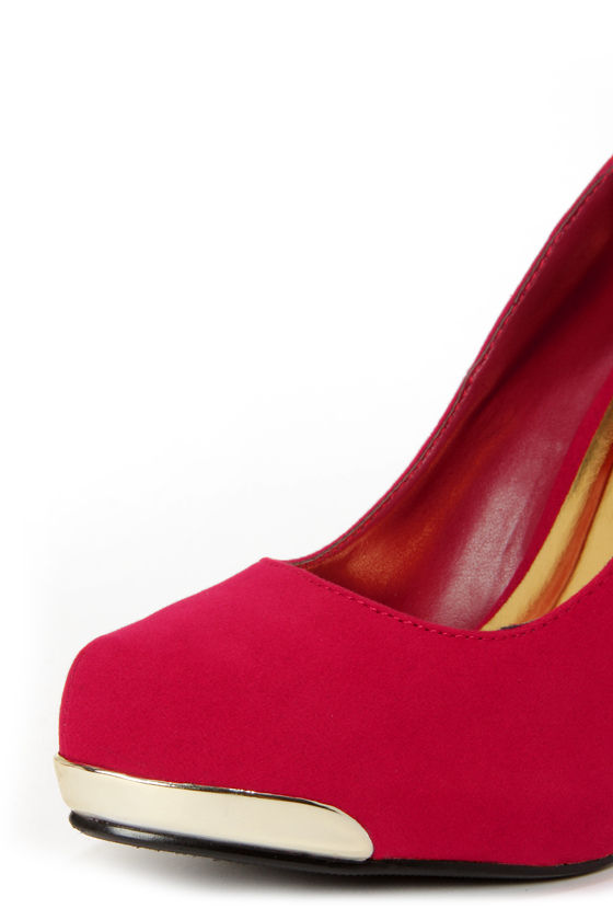 Sexy Red Heels - Red Pumps - Party Pumps - Platform Pumps - $30.00