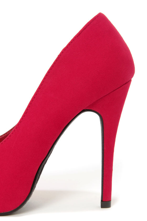 Sexy Red Heels - Red Pumps - Party Pumps - Platform Pumps - $30.00