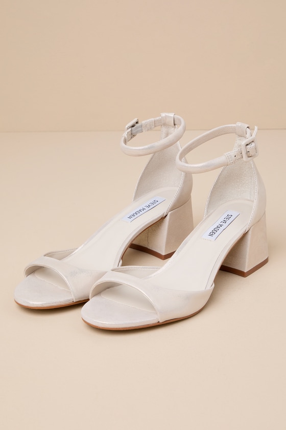 Steve Madden Ella Dusty Gold - Metallic Leather Heels - Sandals - Lulus