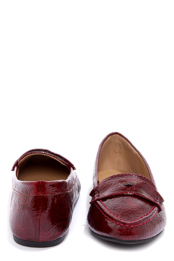 Cute Red Shoes - Pointed Loafers - Red Flats - Penny Loafers - $26.00 ...