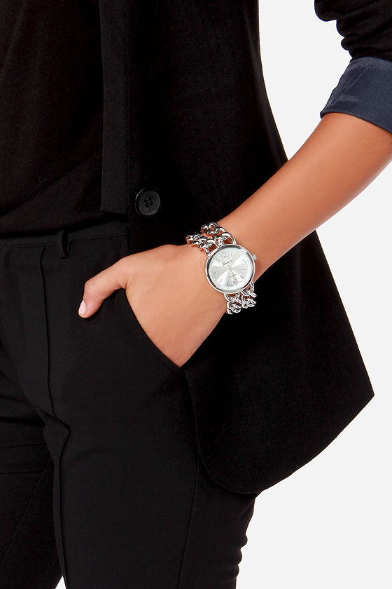 Cute Silver Watch - Chain Watch - $22.00 - Lulus