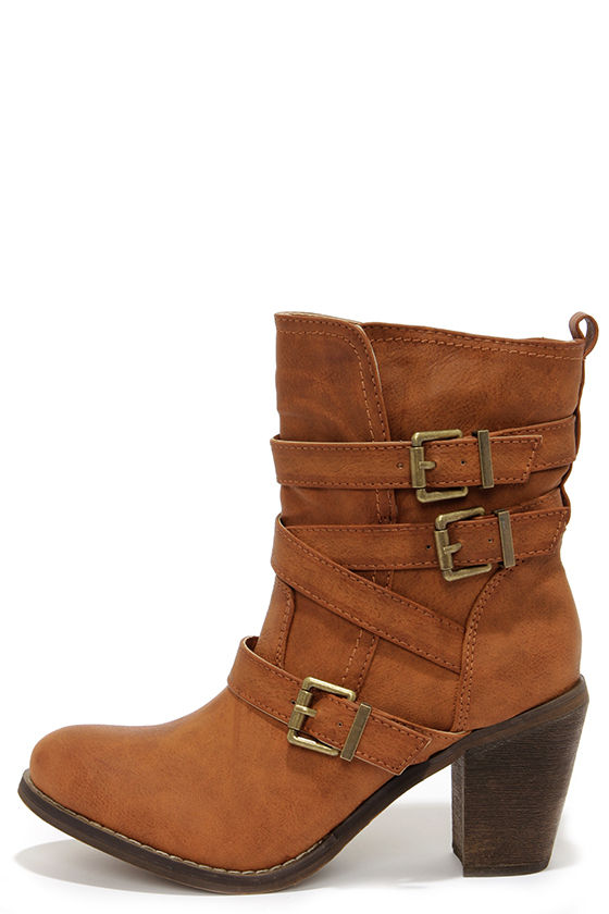 Cute Brown Boots - Buckled Boots - Mid-Calf Boots - $41.00 - Lulus