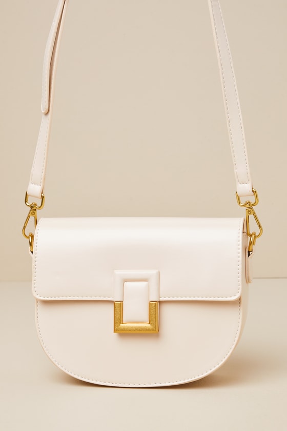 Ivory Crossbody Bag - Buckle Bag - Handbag - Crossbody Purse - Lulus