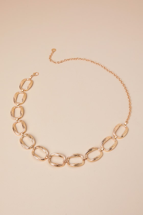 Gold Chunky Chain Belt - Metal Belt - Chain Link Belt - Belt - Lulus