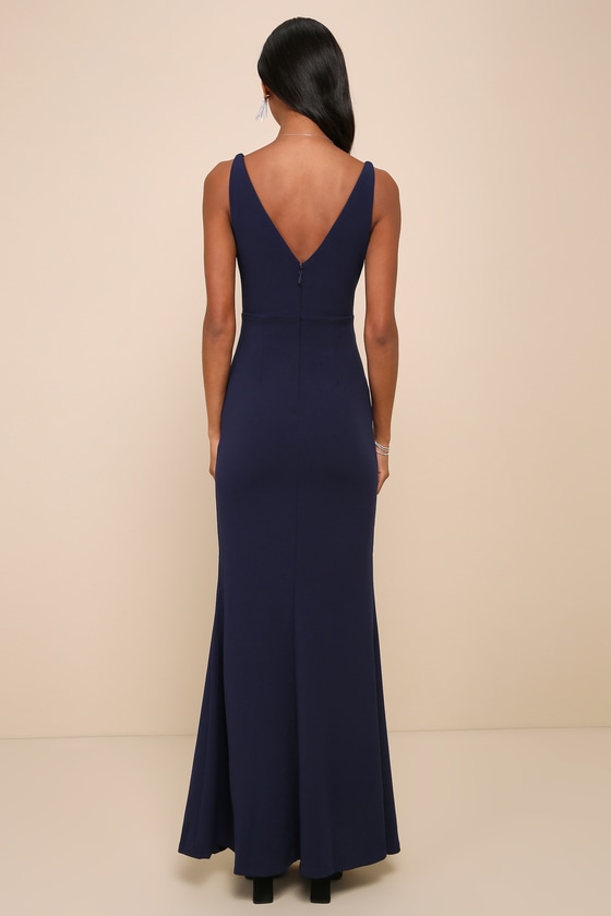 Sexy Navy Blue Maxi Dress - Sleeveless Maxi Dress - Lulus